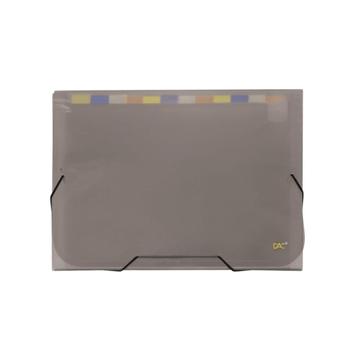 Pasta Sanfonada A4 Com 12 Divisorias Preto Fume Original Dac - Pasta ...