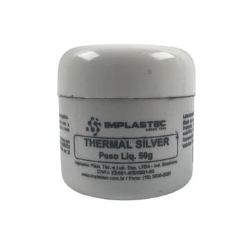 Pasta Térmica Implastec 50G Pote THERMAL SILVER - Pasta Térmica para ...