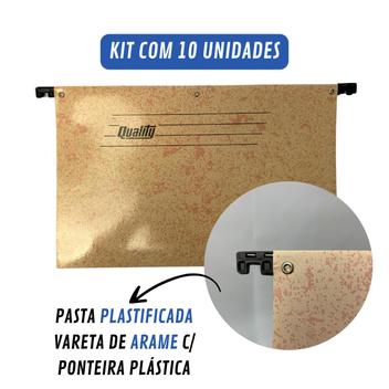 Pastas Suspensas 10 Unidades Ou 50 Unidades P/ Documentos Arquivos ...