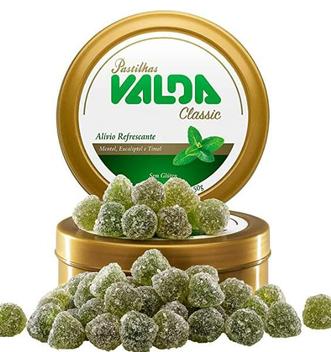 Pastilha Bala Valda Classic Mentol Eucalipto lata 50g -Valda - Pastilha Drops - Magazine Luiza