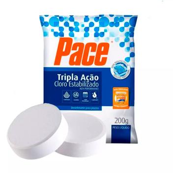 Pastilha Cloro Para Piscina Pace Tripla Ação 200g - Cloro para Piscina ...
