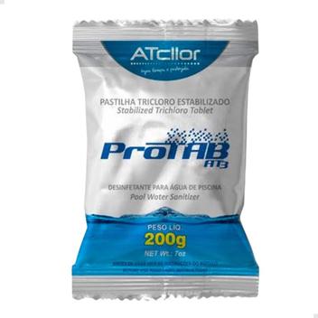 Pastilha cloro para piscina protab at3 60x200g - ATCLLOR - Tratamento ...