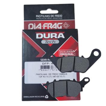 Pastilha Freio Traseiro Yamaha MT03 YZF R3 - DiaFrag DFP-40877 - Dia ...