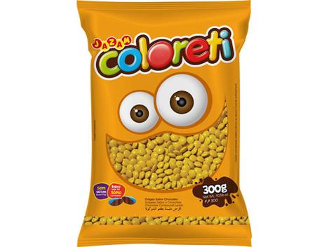 Pastilhas Chocolate Coloreti Mini Amarelo Pacote 300g - Jazam ...