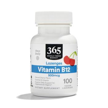 Pastilhas de 500 mcg de vitamina B12 100 unidades 365 da Whole Foods ...