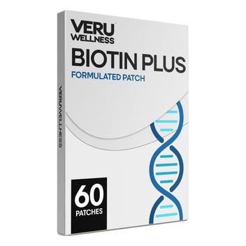 Patch Veru Wellness Biotin Plus diariamente com colágeno por 60 dias ...