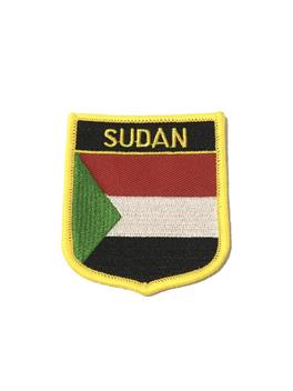 Patche Aplique Bordado Escudo Da Bandeira Do Sudão 6X7 Cm - Mundo Das ...
