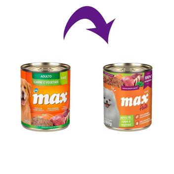 Patê Total Max Carne e Vegetais para Cães Adultos - 280 g - Outros Pets ...