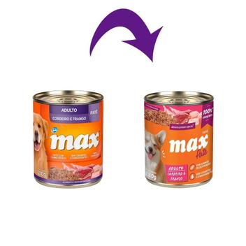 Patê Total Max Cordeiro e Frango para Cães Adultos - 280 g - Ração Seca ...