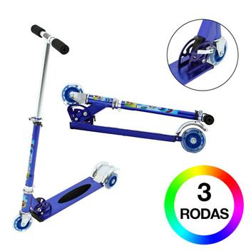 Patinete Paw Patrol para Criança 3 Rodas Masculino Azul - DM Radical ...