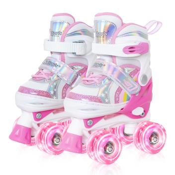 Patins Nattork Rainbow Unicorn para crianças de 3 a 5 anos - Colete ...
