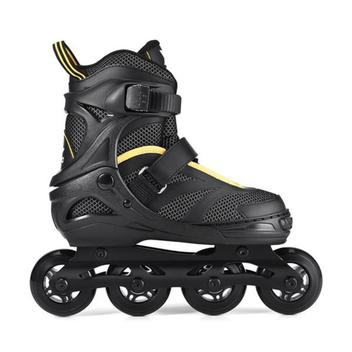 Patins preto/amarelo inline regulavel tamanho 33-36 m - Patins Line ...