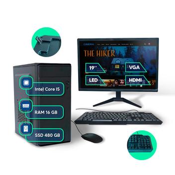Pc Computador Completo Intel I5 16gb Ssd 480gb Monitor 19 - Mrp ...