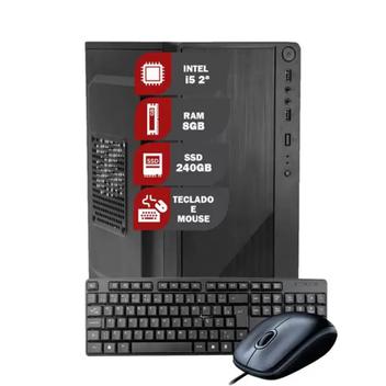 Pc Computador Cpu Core I5, Ssd 240gb, 8gb ram, teclado+mouse - intel ...