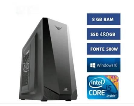 Pc Computador Cpu Intel Core I5 + Ssd 480gb + 16gb Ram + 500W - Windows ...