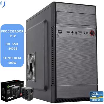 Pc Cpu Micro Intel Core I5 3ª SSD 240GB 8GB Ram Fonte Real - TBI - CPU ...