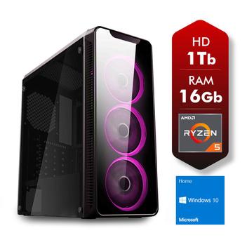 PC Gamer AMD Ryzen 5 3400G 16GB HD 1TB Fonte 500W Windows 10 CertoX ...