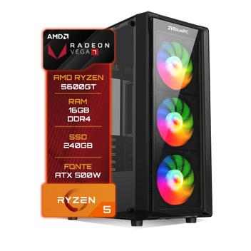 Pc Gamer BluePC Amd Ryzen 5 5600gt 16gb Ddr4 Ssd 240gb Vega 7 - Fonte ...