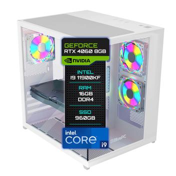 Pc Gamer Bluepc Intel I9 11900kf 16gb Rtx 4060 8gb Ssd 960gb Gab Branco ...