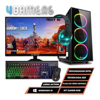 Pc Gamer Completo I5 16GB Ssd Monitor + Kit Gamer Full Hd - 4Gamers ...