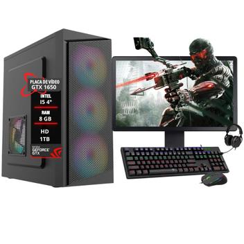Pc Gamer Completo Intel i5 4º Geração GTX 1650 Mem. 8GB Hd 1TB - Tech ...