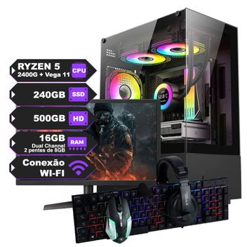 Pc Gamer Ryzen 5 Completo HD 740GB Ram 16GB Fonte 550w - KLV - PC Gamer ...