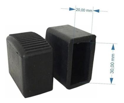 Pe De Escada / Ponteira Escada Borracha 30X20Mm - Nivebor - Pés para ...