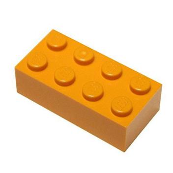 Peças LEGO: Brick 2x4 Laranja (Laranja Vivo) x50 - Blocos de Montar ...