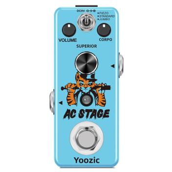 Pedal De Guitarra Acústica Analógica Yoozic LEF-320 AC Stage Effect Para Guitarras Elétricas ...