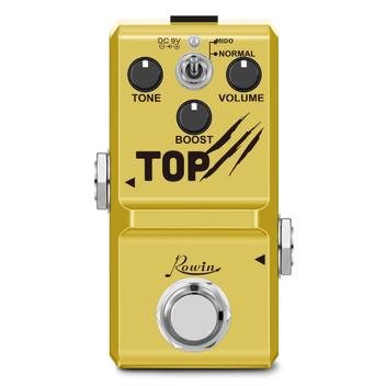 Pedal De Guitarra Vintage Boost EQ Rowin Mini Booster Analógico Com ...