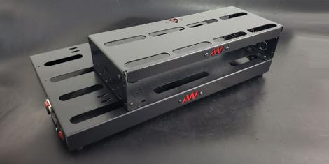 Pedalboard Aw Steel Flat com Rizer Custom 2 Andares + Bag + Elétrica ...