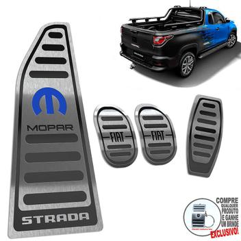 Pedaleira Manual E Descanso Fiat Strada Mopar Preto - JR PARTS ...