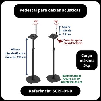 Pedestal para caixas acústicas Soundbar - Avatron Suportes - Soundbar ...