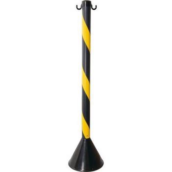 Pedestal Plástico Preto e Amarelo 95 cm para Sinalização - PLASTCOR ...