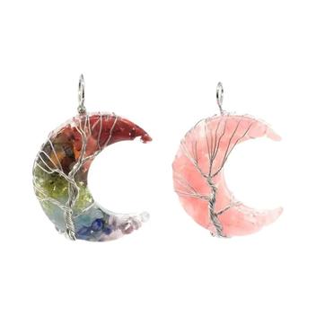 Pedra Natural Chakra Pingente Chip De Cristal Resina Fio Envoltório ...