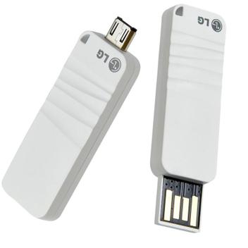 Pen drive 32 GB dupla entrada USB e micro usb 2.0 LG - Branco - Pen ...