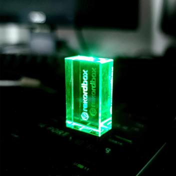 Pen Drive 64GB Pioneer D J Rekordbox Crystal com luz LED - Microdrive ...