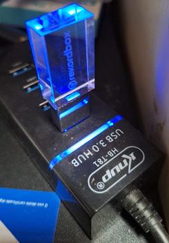 Pen Drive 64GB Pioneer D J Rekordbox Crystal com luz LED - Microdrive ...