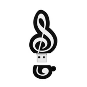 Pen Drive 8GB USB 2.0 com Design de Nota Musical - Kit de Acessórios ...