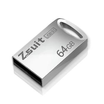 Pen Drive USB 3.0 64GB - Mini Formato de Anel de Metal - Conjunto de Acessórios para Computador ...