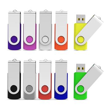 Pen Drive USB Aiibe 64GB 2.0 - Pacote com 10 Unidades em 10 Cores - Pen ...