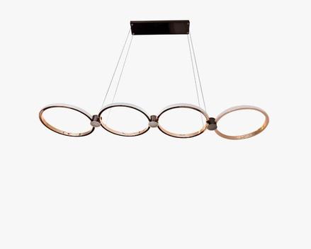 Pendente Arcos Dourado e Preto Led 47W EB111/30 Luciin - Luciin ...