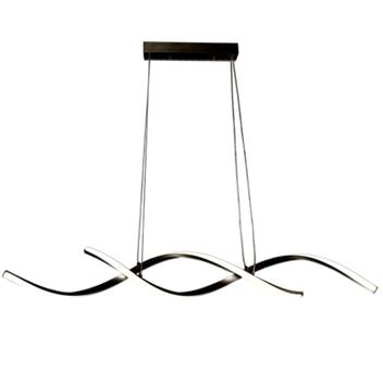 Pendente Aura LED 46W Preto 110CM Bivolt 4000K LUMIER - Pendente ...