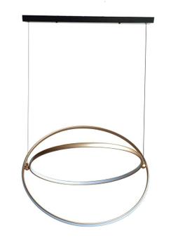 Pendente Circular Dourado e Preto Led 60W EB104/30 Luciin - Luciin ...