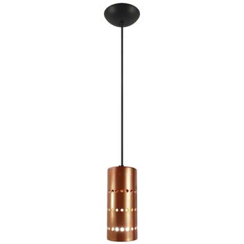 Pendente Decor Luminária Cilindro Alumínio Cobre/Cobre - CM GLASS ...