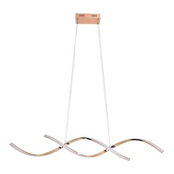 Pendente LED 35w 3000k 2450LM Dourado 110CM Bivolt Nitrolux - Pendente ...