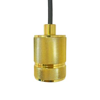 Pendente Vintage Retrô Industrial Socket E27 Dourado - Bella - Bella ...