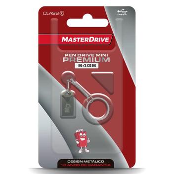 Pendrive 64GB MasterDrive PREMIUM - Prata - Pen Drive - Magazine Luiza