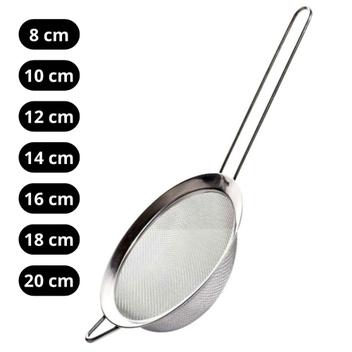 Peneira coador de inox com cabo para cozinha - vários tamanhos ...