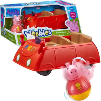 Peppa Pig Mini Boneco + Veiculo Carrinho Weebles - Sunny - Carrinho de ...